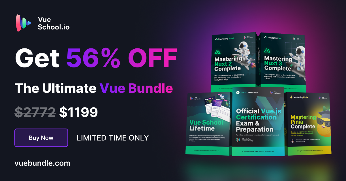 Get 56 Off The Ultimate Vue Bundle Or Build Your Own 